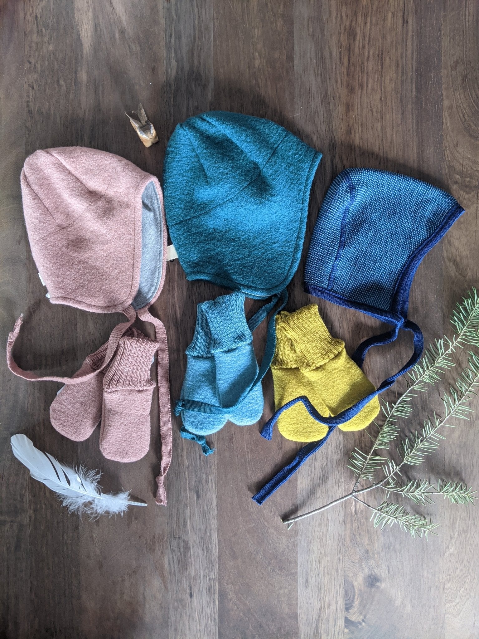 Organic Merino Wool Baby Hats and Organic Merino Mittens – Nature's ...